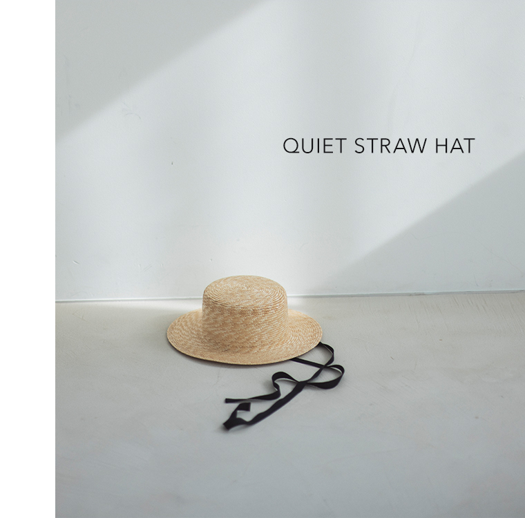 ナチュラン15周年記念第3弾【 田中帽子店 】滝口和代さんコラボ quiet straw hat