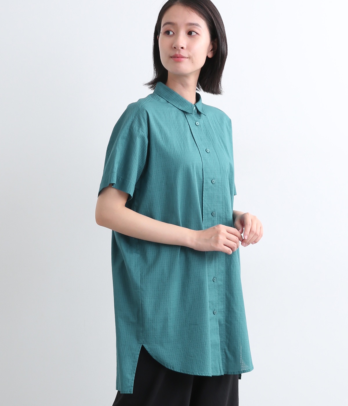 アキハチェックロングシャツ（LILASIC）の商品詳細