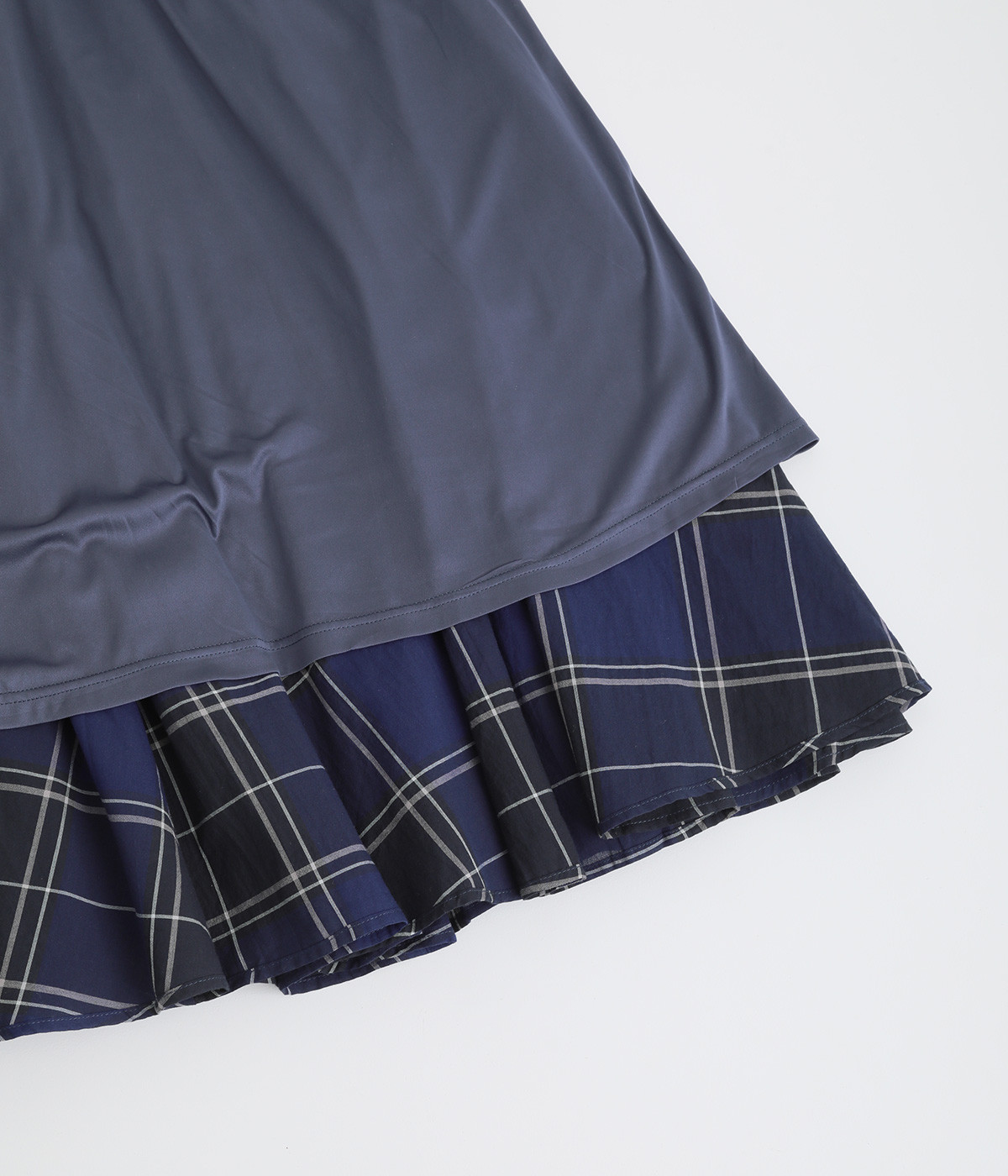 サンドチェック6枚接ぎチェックスカート（refined works）の商品詳細